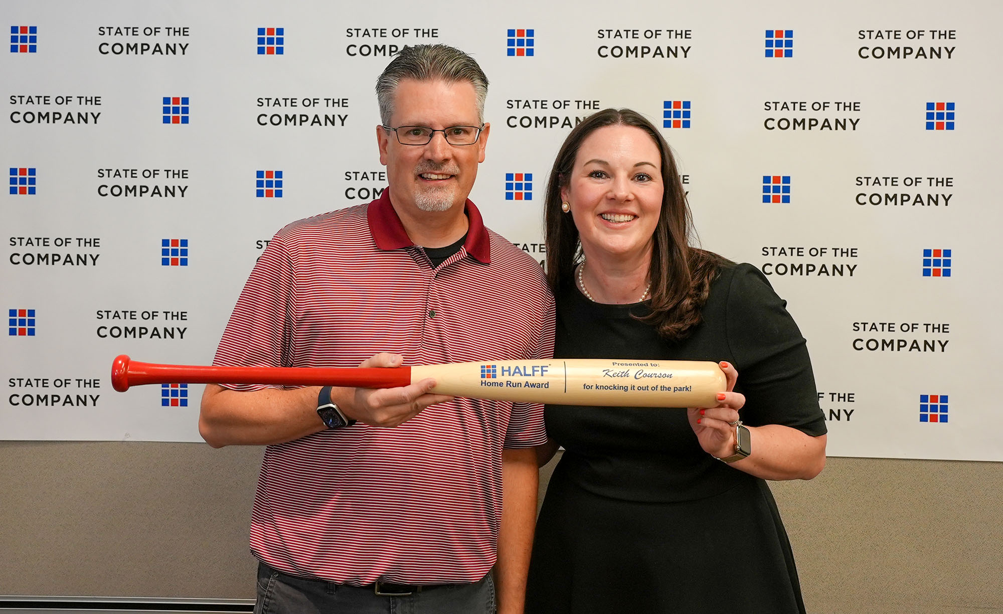 Editorial Manager Keith Courson Awarded Halff's Home Run Award - Halff